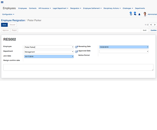 Employee Resignation Management | Open HRMS