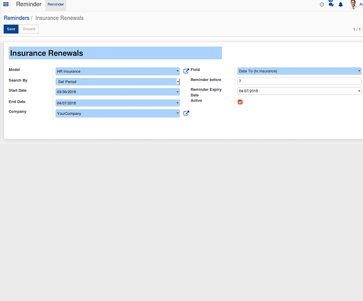 HR Reminder | Open HRMS