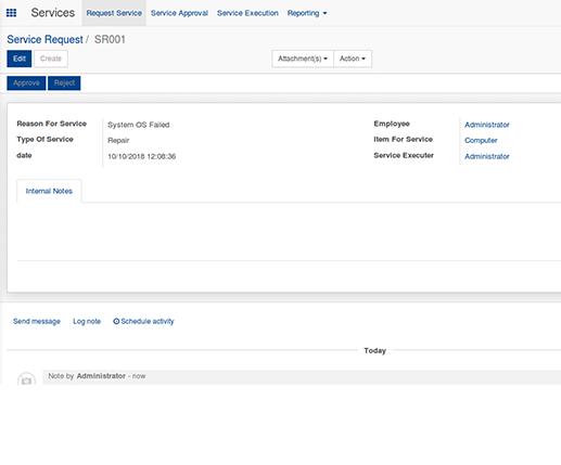 Service Request Management | Open HRMS
