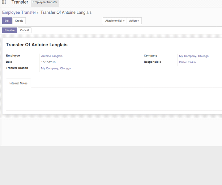 Employee transfer | Open HRMS