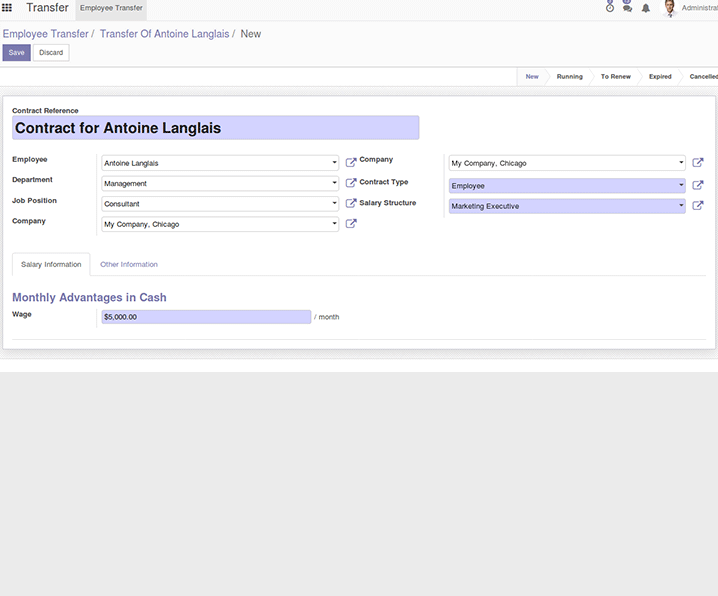 Employee transfer | Open HRMS