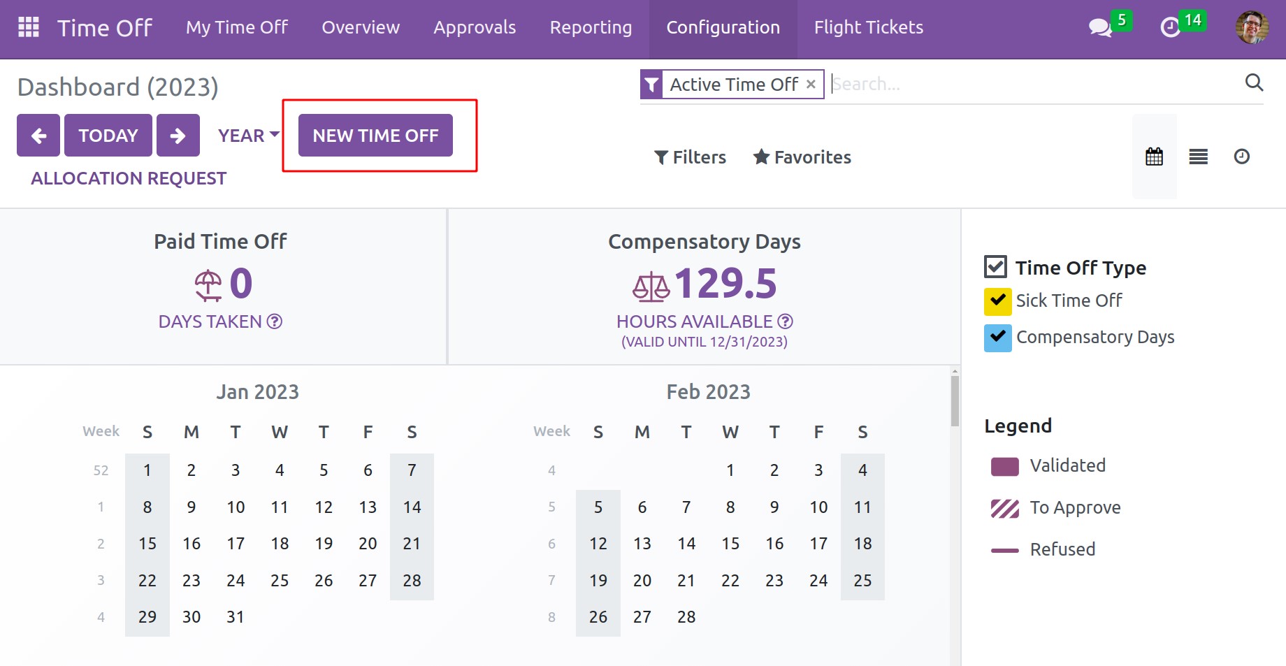Vacation Management | Open HRMS Book v 16