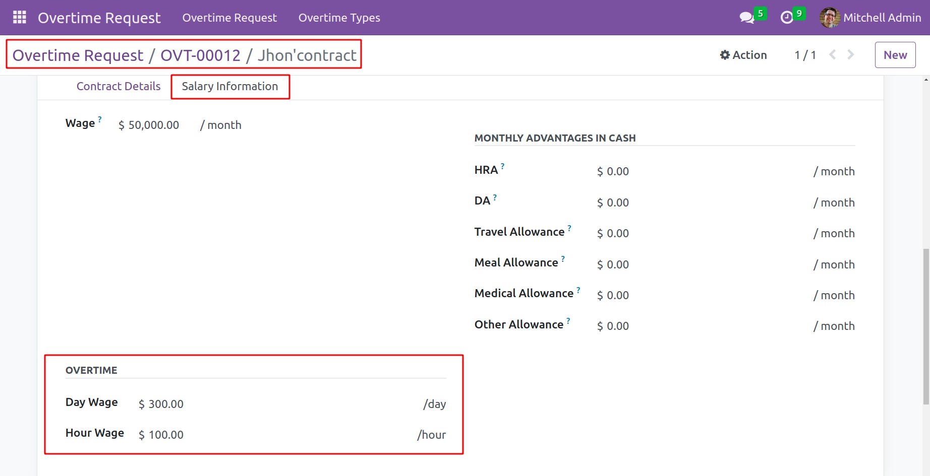 Employee Overtime | Open HRMS Book v16