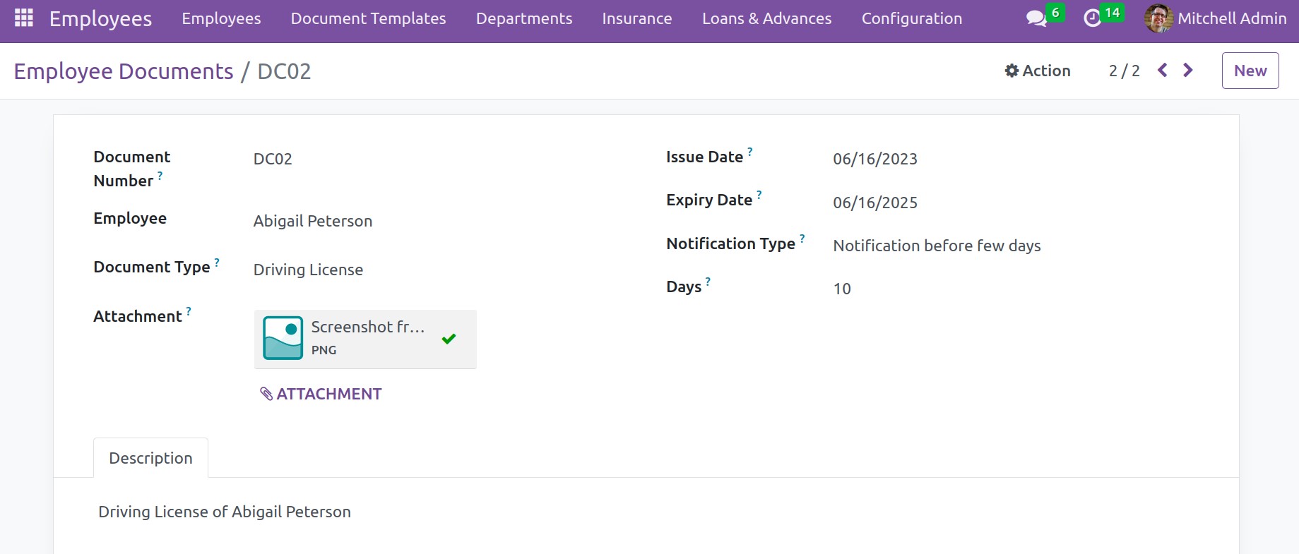 Employee Document | Open HRMS Book v 16