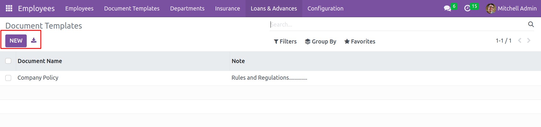 Employee Document | Open HRMS Book v 16