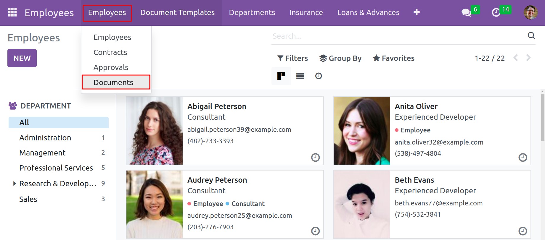Employee Document | Open HRMS Book v 16