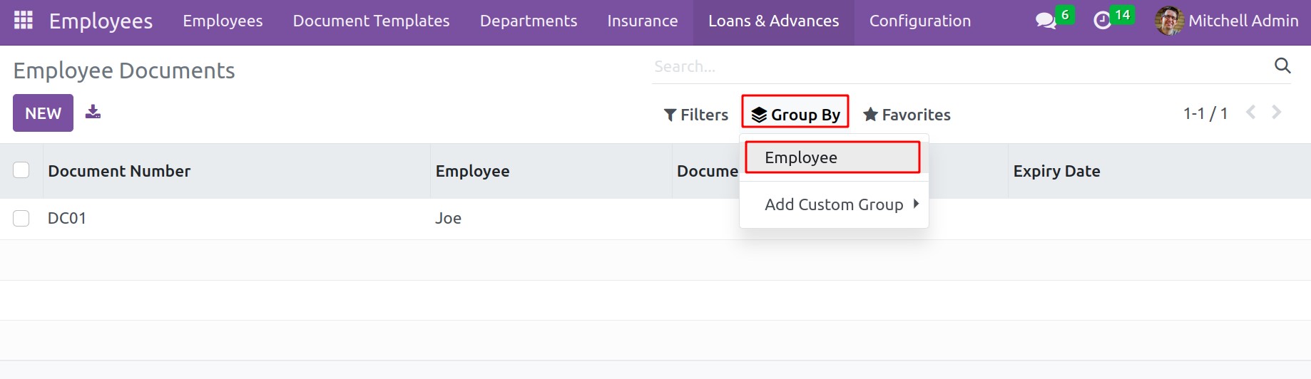 Employee Document | Open HRMS Book v 16