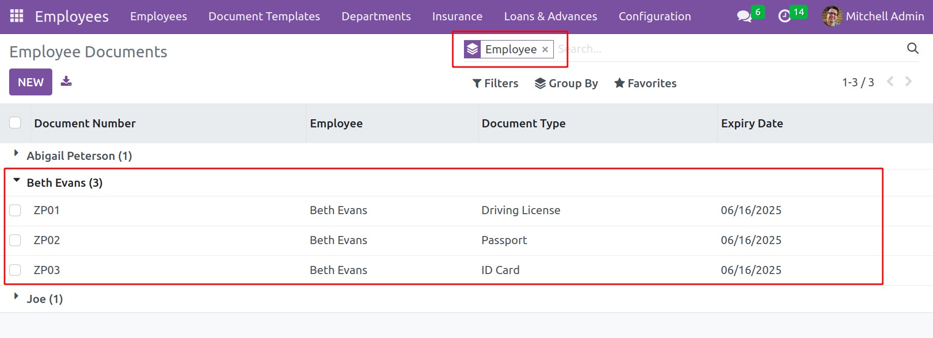 Employee Document | Open HRMS Book v 16