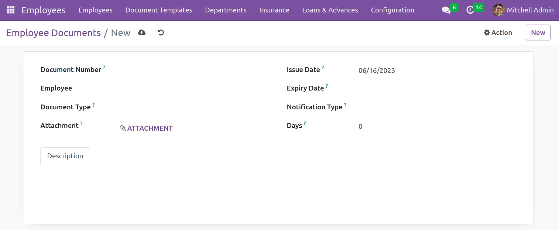 Employee Document | Open HRMS Book v 16